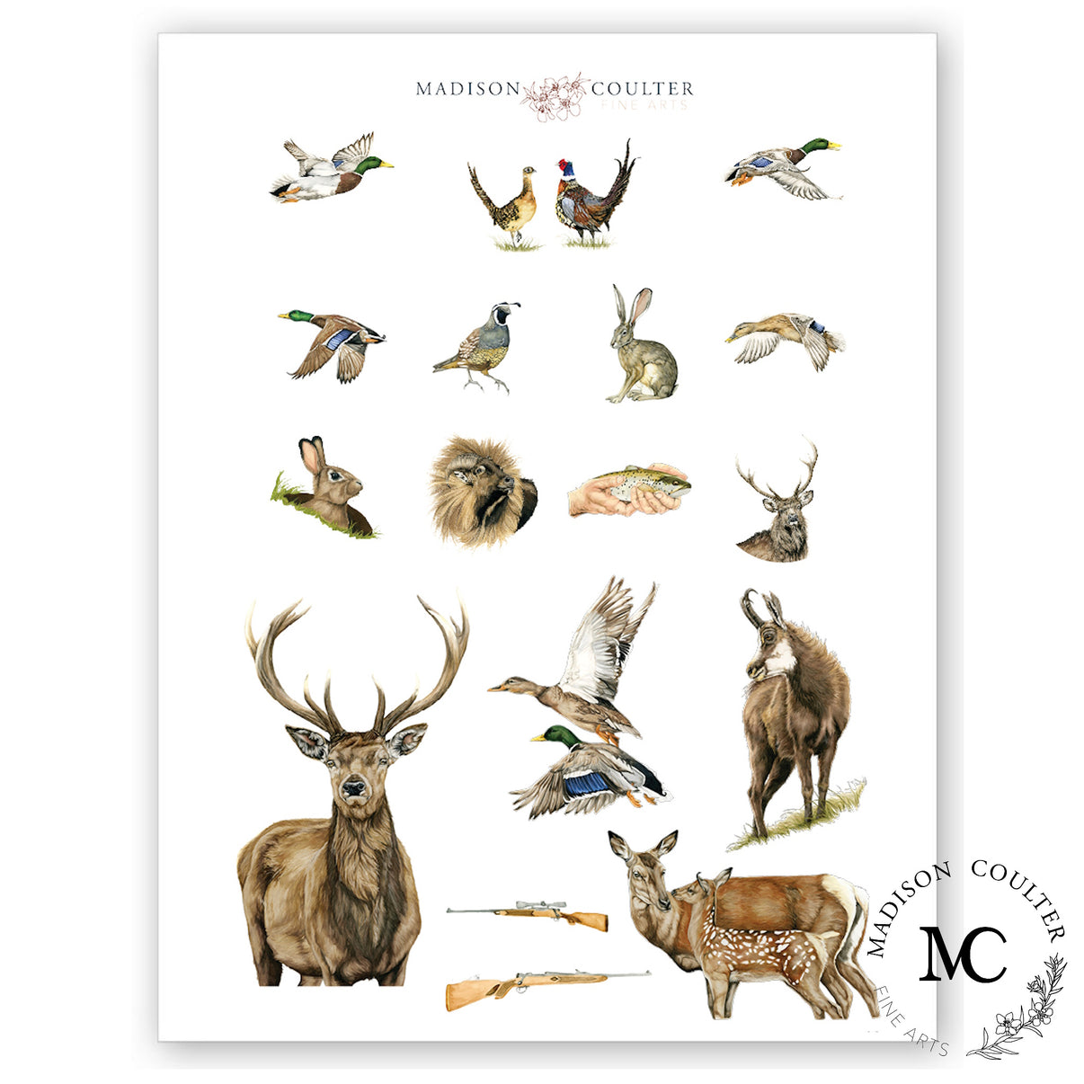 Sticker Sheet – Madison Coulter Fine Arts